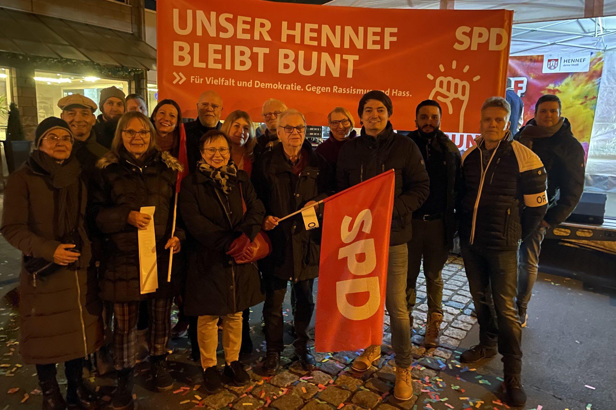2500 Menschen setzten Zeichen für ein buntes Hennef › SPD Hennef